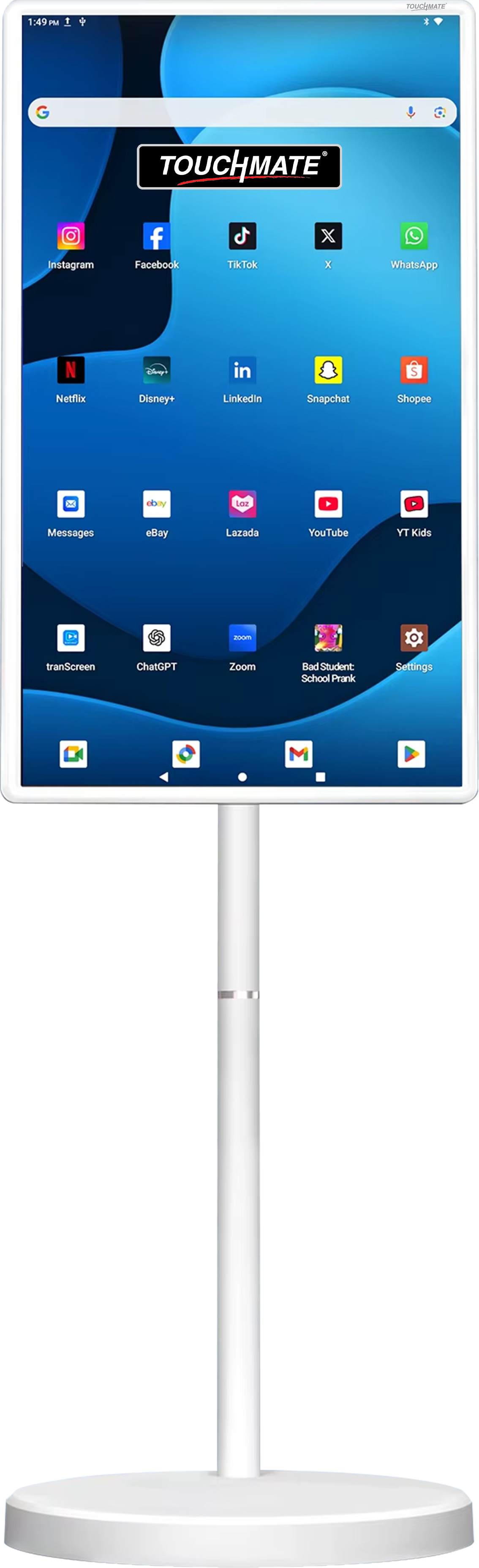 TOUCHMATE 32" Portable Rechargeable Android Interactive Player