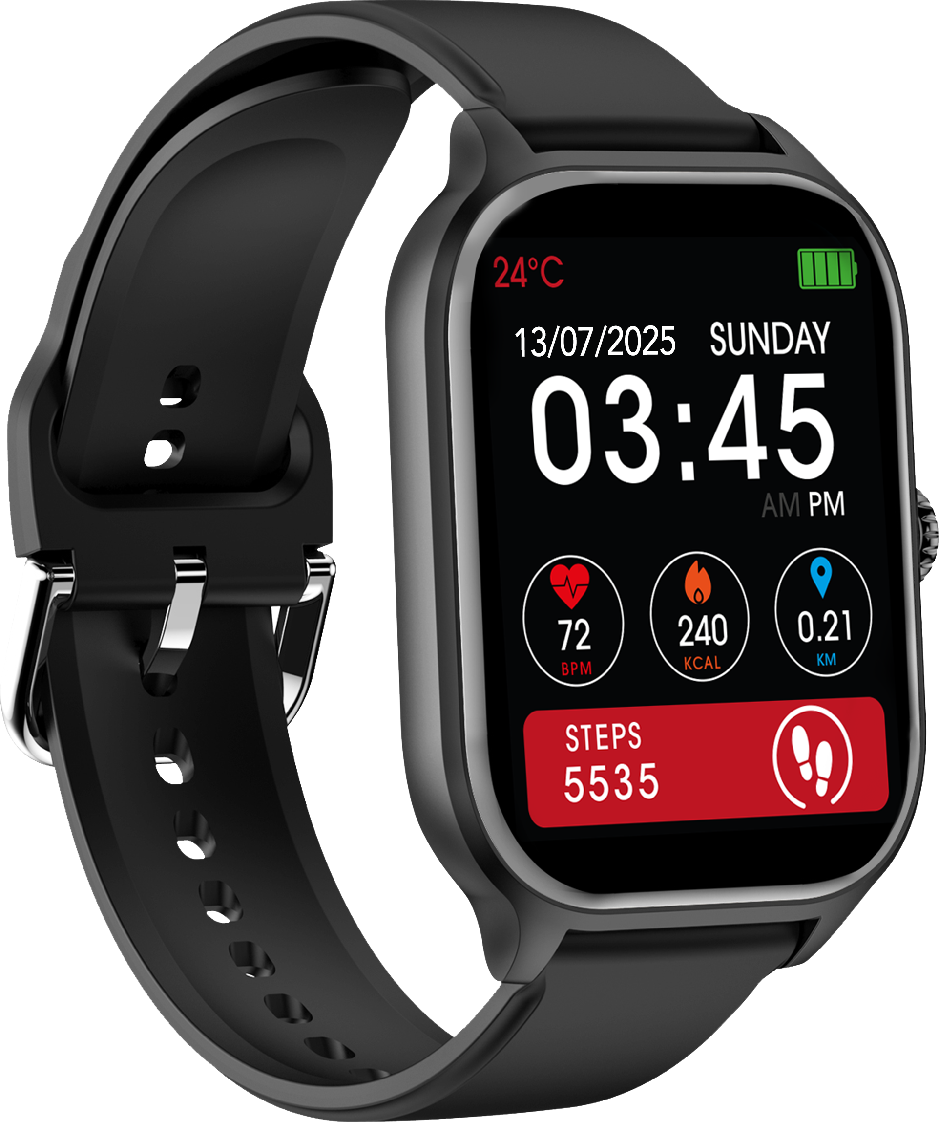 TOUCHMATE Calling Fitness Smartwatch with 3 Straps